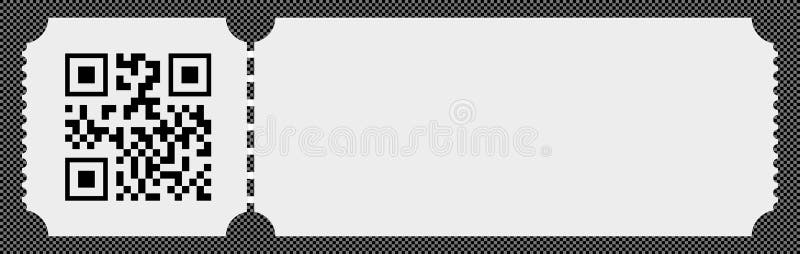 Discount Coupon or Voucher with Qr Code Stock Vector - Illustration of ...