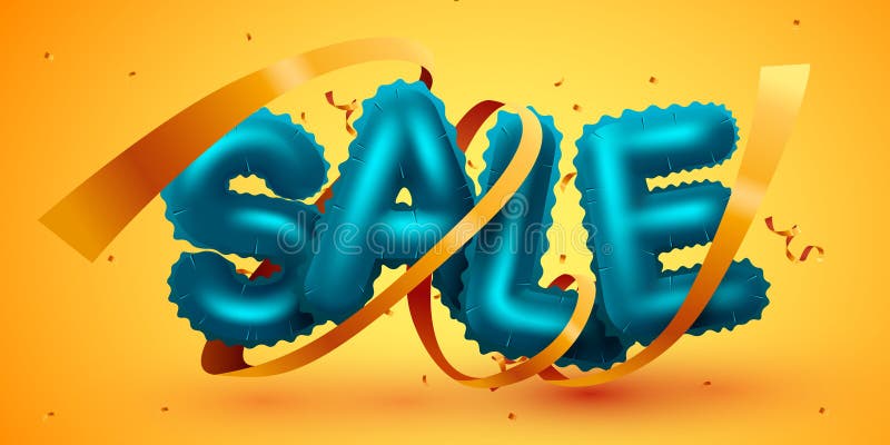 Discount Creative Composition. Mega Sale Stock Vector - Illustration of ...