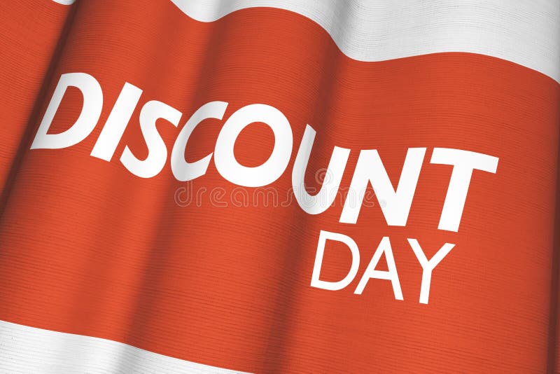 Discount Day Canvas Flag stock illustration. Illustration of graphic ...