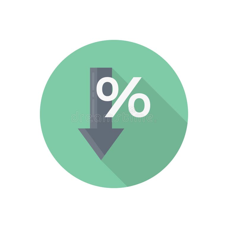 Discount decrease stock vector. Illustration of trading - 206108059