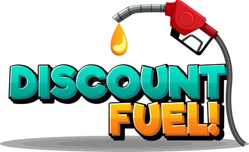 Discount Fuel Font Logo Design Stock Vector - Illustration of clip ...