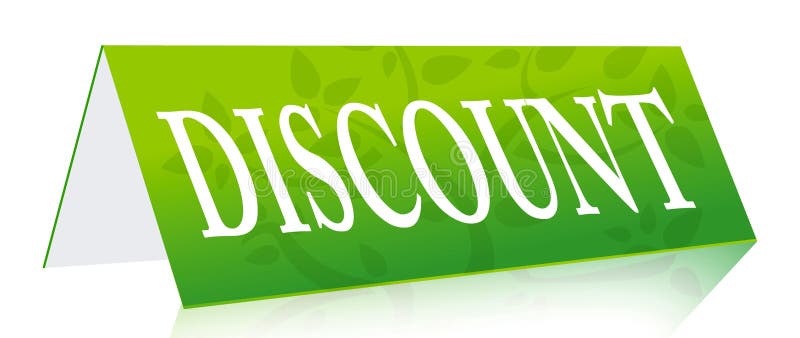 Discount green sign stock illustration. Illustration of copy - 20517464