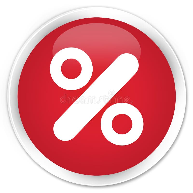 Discount Icon Premium Red Round Button Stock Illustration ...