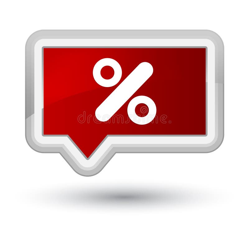 Discount Icon Prime Red Banner Button Stock Illustration - Illustration ...