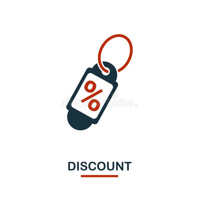 Discount Icon in Two Colors. Creative Black and Red Design from E ...