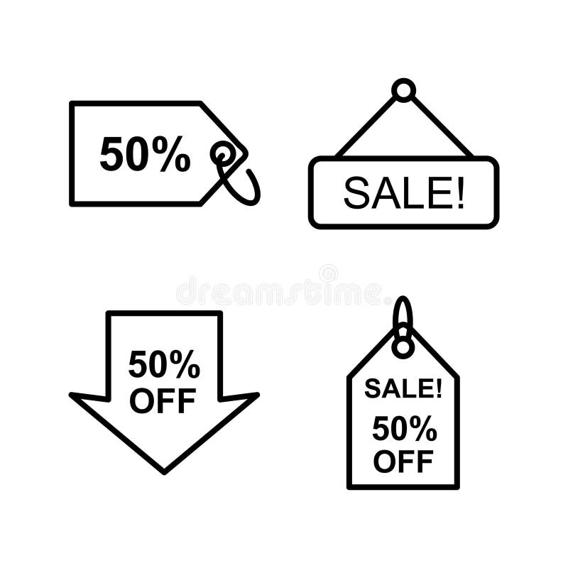 Discount Icon . Shopping Tags. Percentage Icon Stock Vector ...