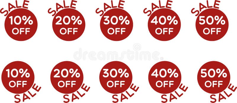 50 Off Price Discount Promotion Red Sale Sign Hanging from the Ceiling ...