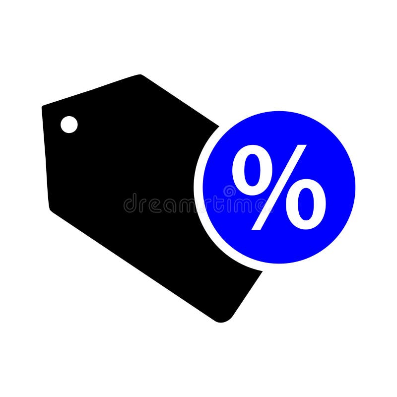 Discount Label Icon stock illustration. Illustration of icon - 358760677