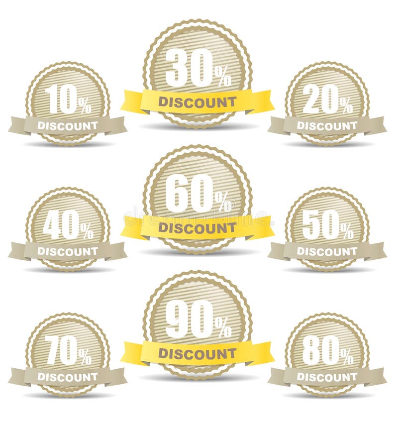 Discount labels collection stock vector. Illustration of collection ...