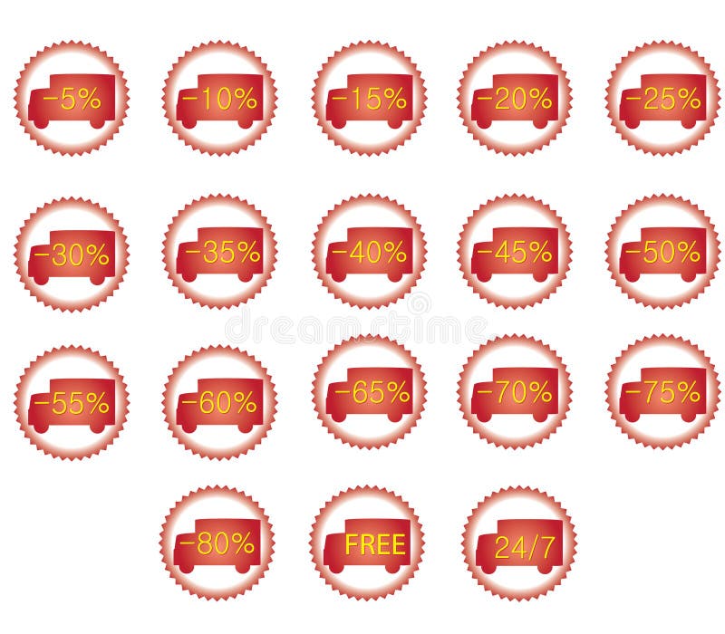 Discount labels stock vector. Illustration of closeout - 35129015
