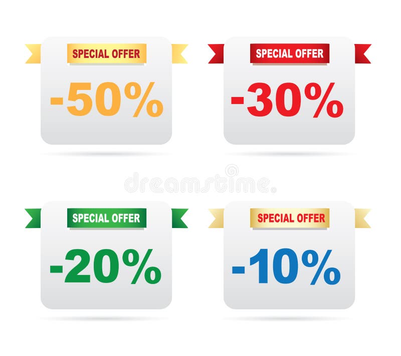 Discount Labels with Sheeps Stock Vector - Illustration of mega, banner ...