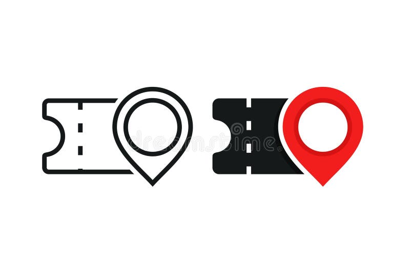 Discount Location Icon. Illustration Vector Stock Vector - Illustration ...