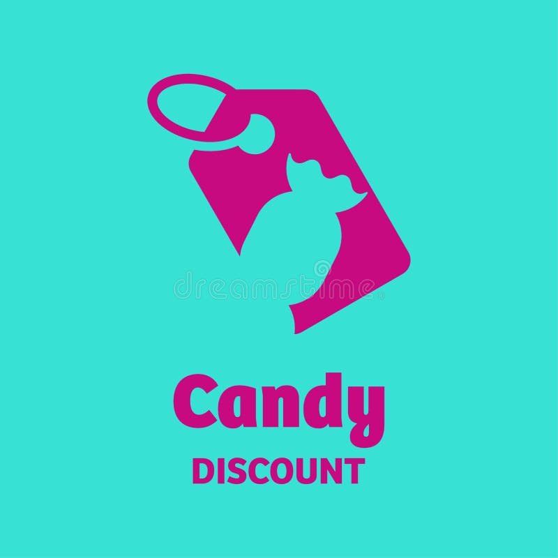 Candy Discount Logo stock illustration. Illustration of business ...