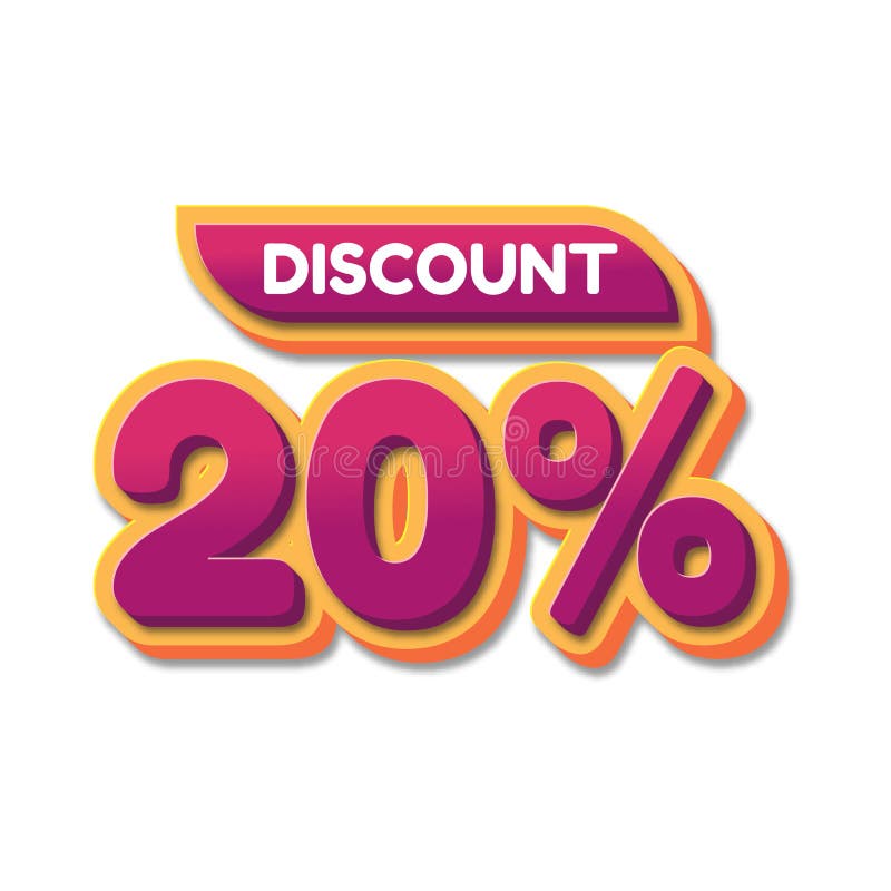 Discount logo design stock illustration. Illustration of line - 258638222