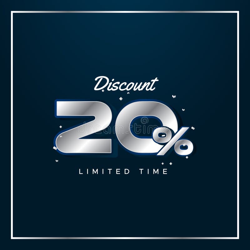 Discount Metalic Number Vector Design Stock Vector - Illustration of ...