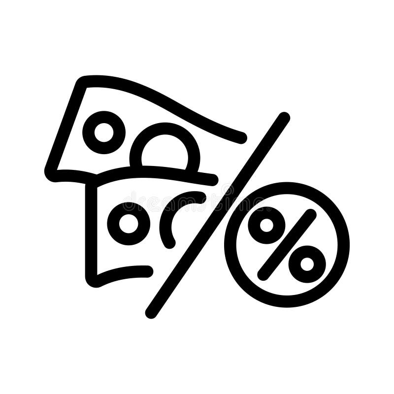 Discount money icon stock vector. Illustration of meticulously - 219805433