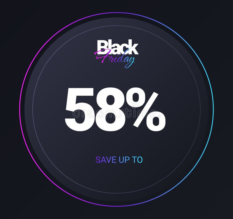 Discount 58 Percent Concept Stock Vector - Illustration of percent ...
