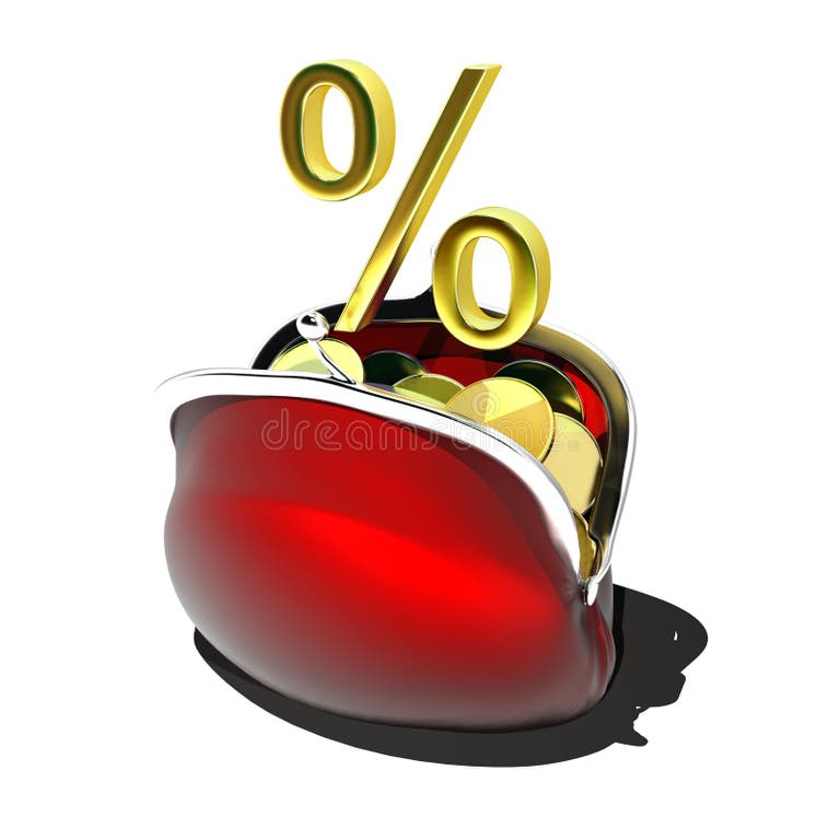 Discount, Percent, Interest Rate Stock Illustration - Illustration of ...