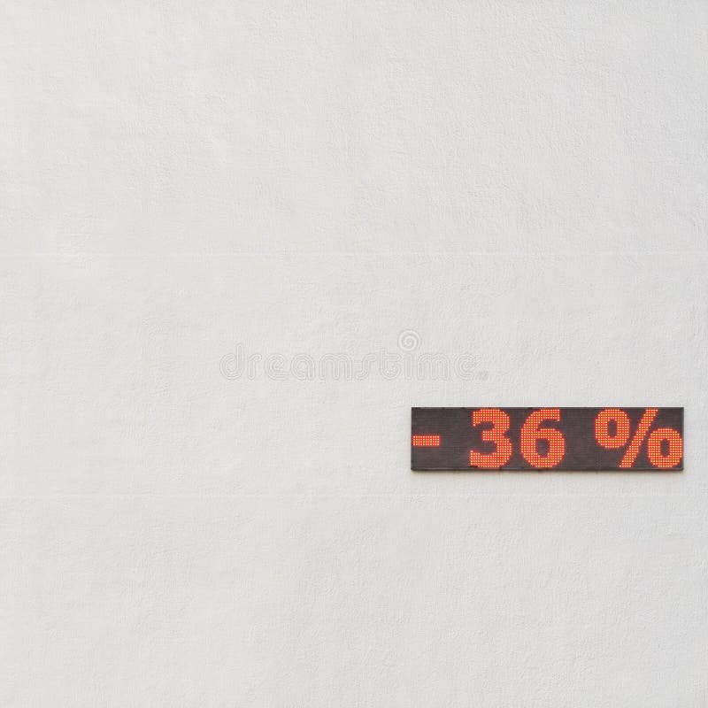 Discount 36 percent off stock photo. Image of purchase - 89465716