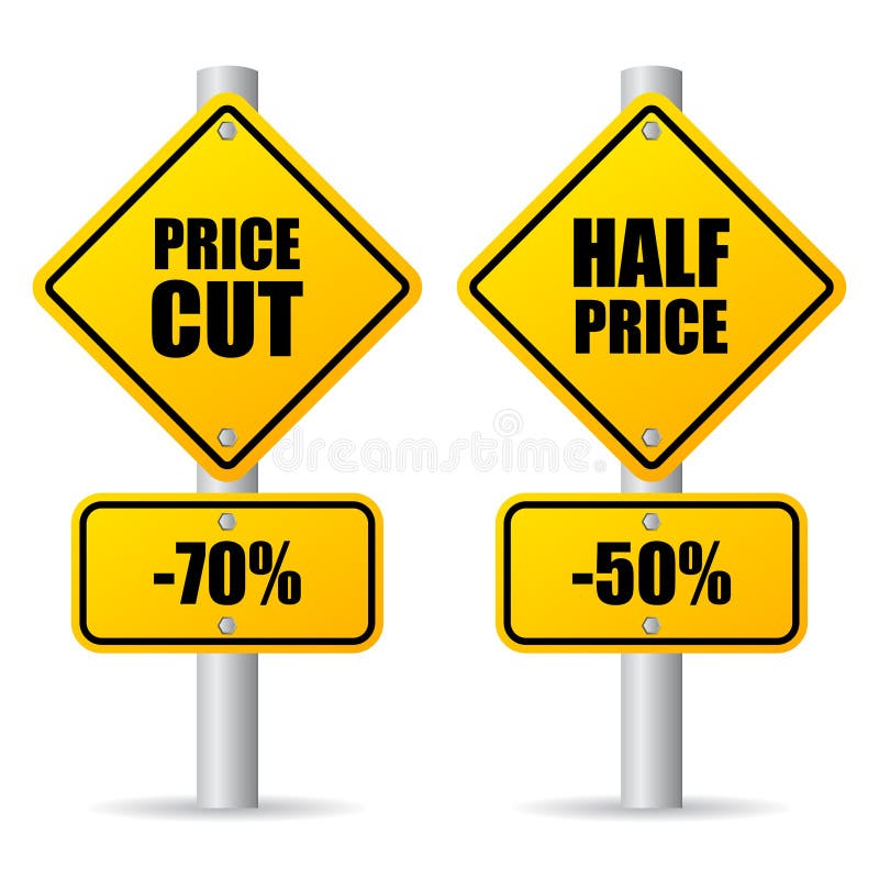 Discount price sign stock vector. Illustration of post - 56306574