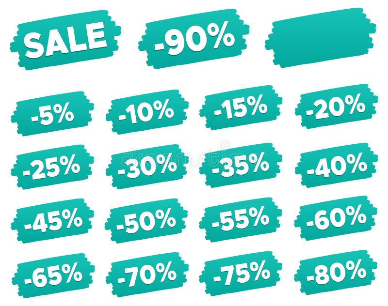 Discount Price Tags - Discount Label Set Stock Illustration ...