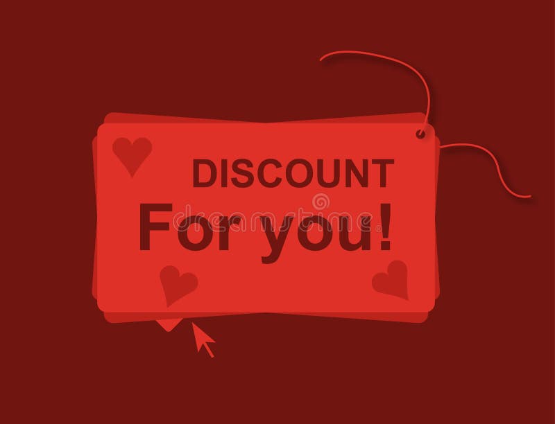 Discount Red Label with Text Stock Illustration - Illustration of ...