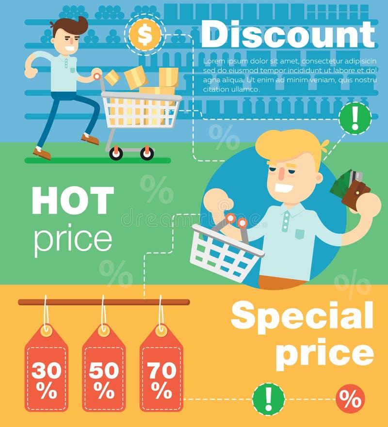 Discount Sale Vector Banners Stock Vector - Illustration of clearance ...