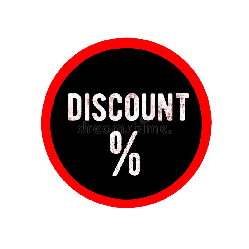 Discount sign stock illustration. Illustration of glossy - 277786623