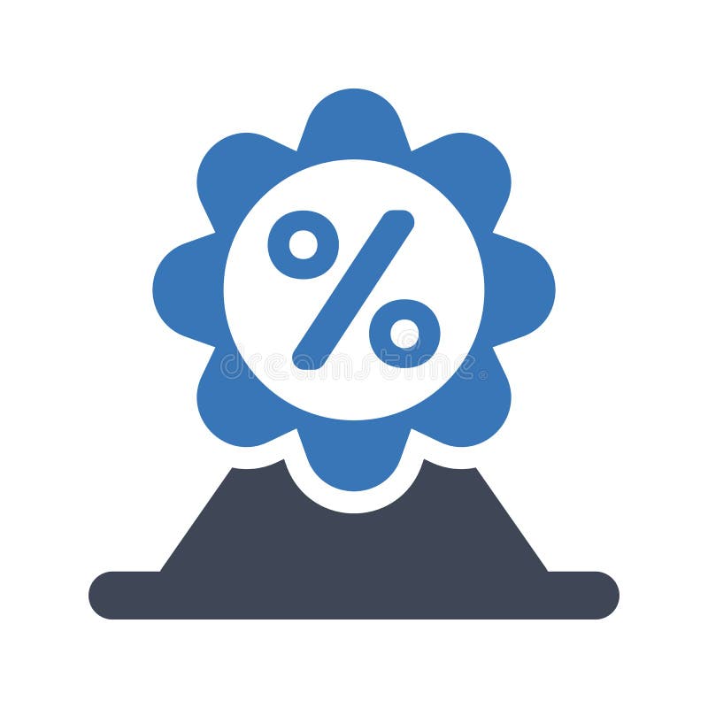 Discount Sign Icon. Vector Graphics Stock Vector - Illustration of ...