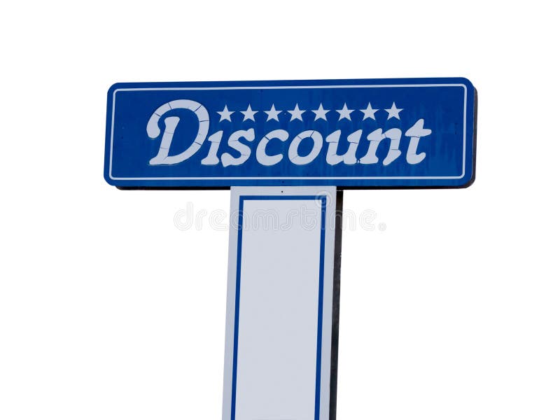 Discount Sign Isolated stock photo. Image of discount - 4669564