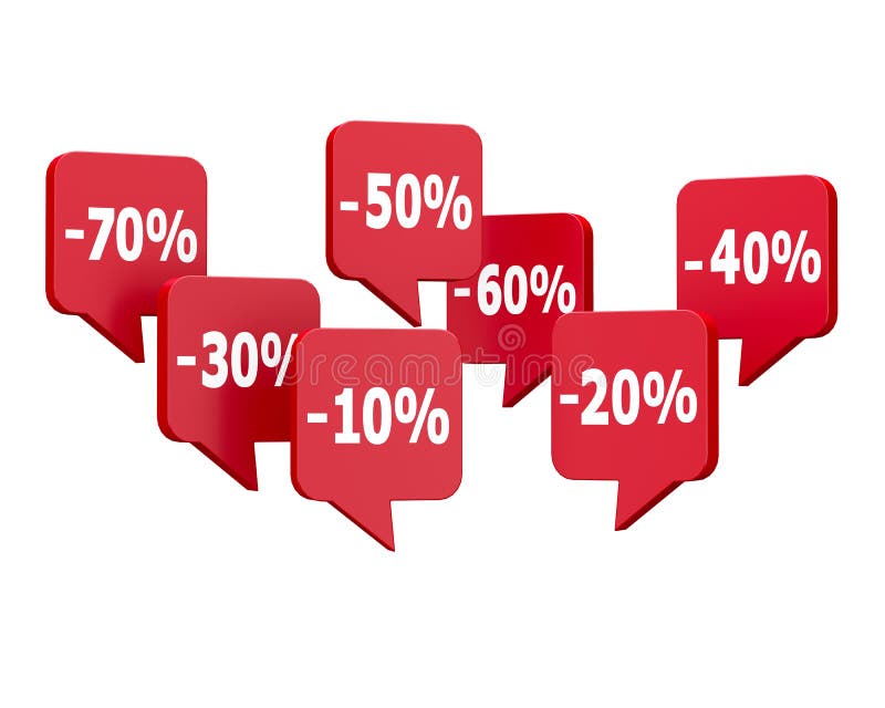 Discount stock illustration. Illustration of speech, business - 64381227