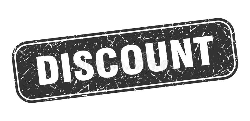 Discount Stamp. Discount Square Grungy Isolated Sign Stock Vector ...