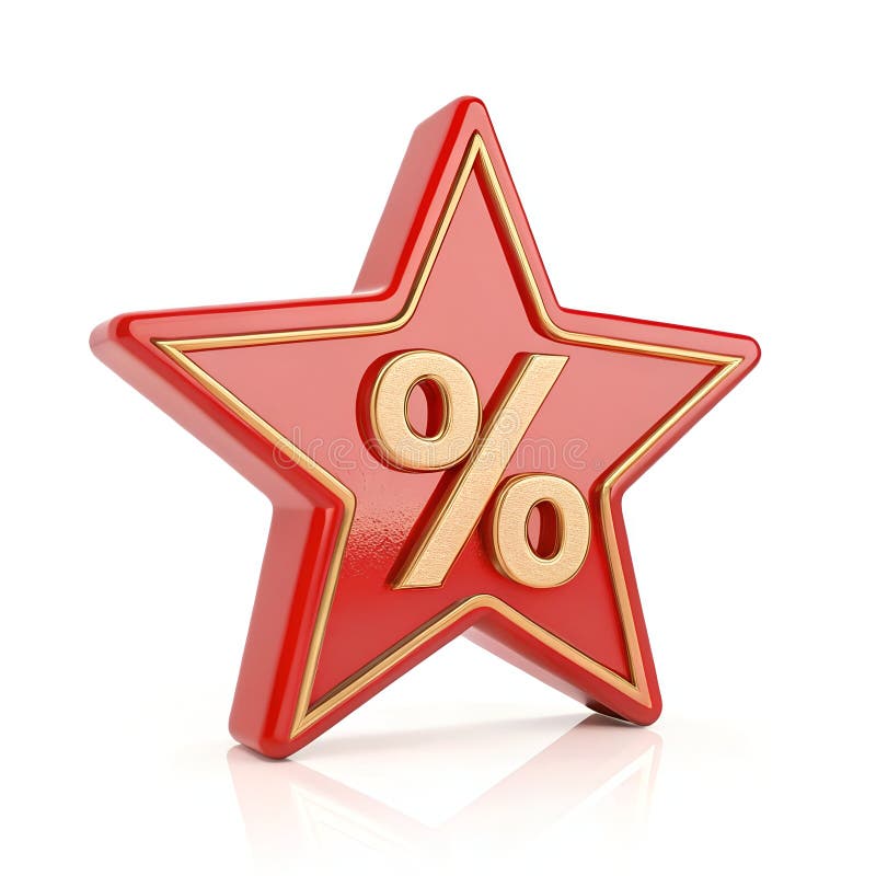 Discount Star 3D stock illustration. Illustration of online - 357188818