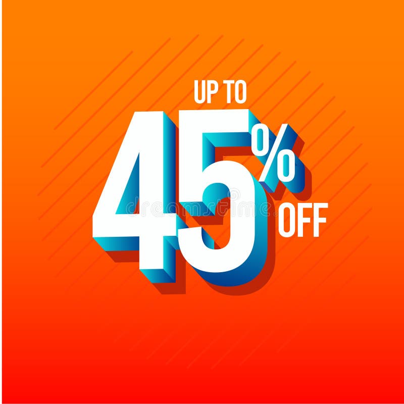 Discount Up To 45 Off Label Vector Template Design Illustration Stock ...