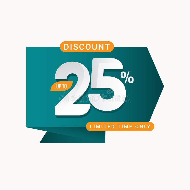 Discount Up To 25 Off Limited Time only Label Vector Template Design ...