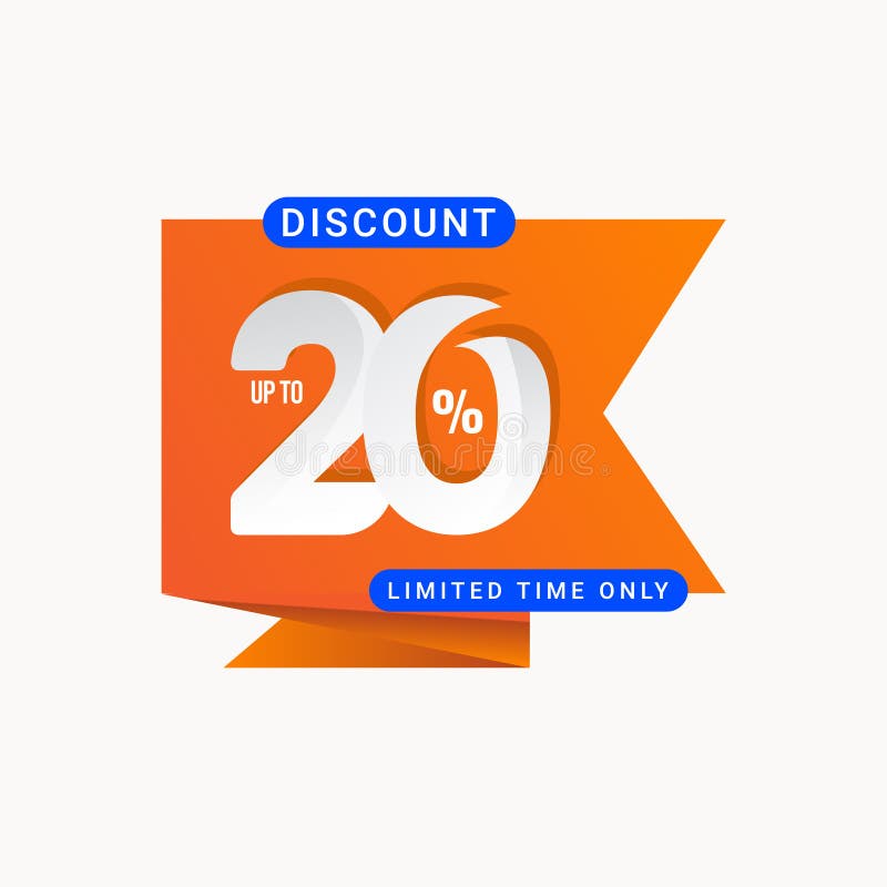 Discount Up To 20 Off Limited Time only Label Vector Template Design ...