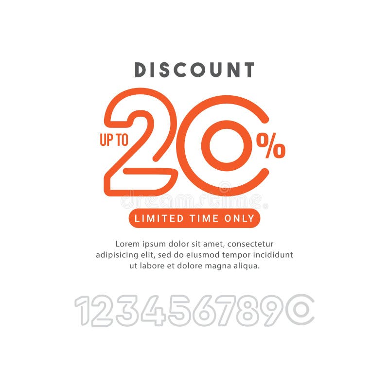 Discount Up To 20 Off Limited Time only Vector Template Design ...