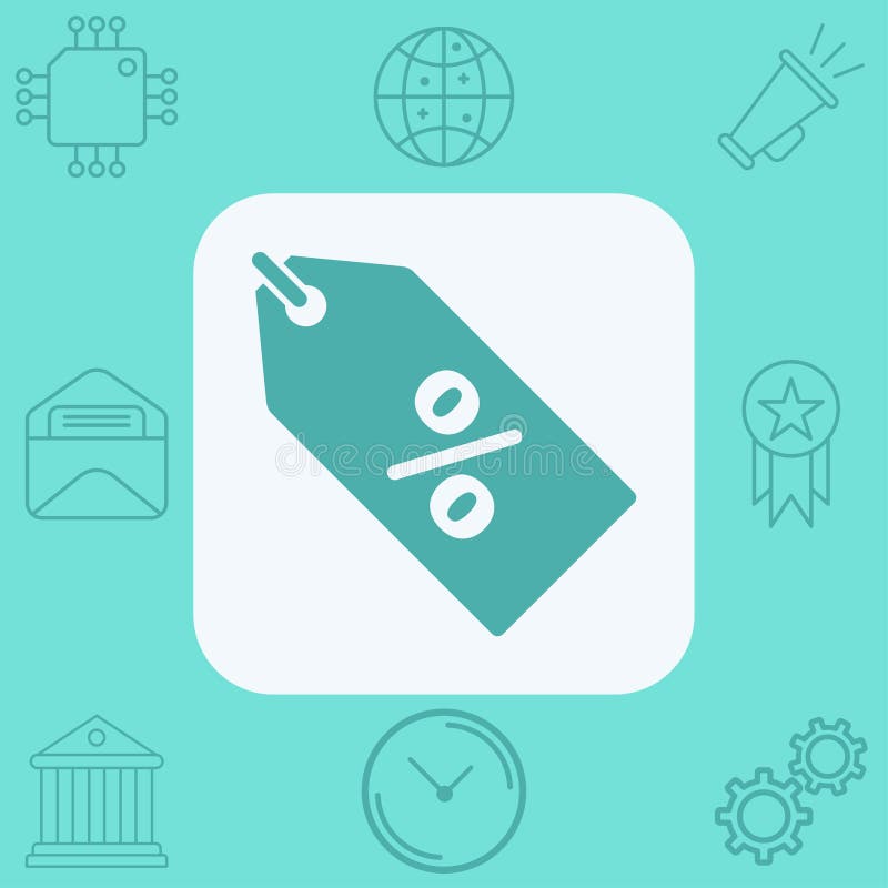 Discount Vector Icon Sign Symbol Stock Illustration - Illustration of ...