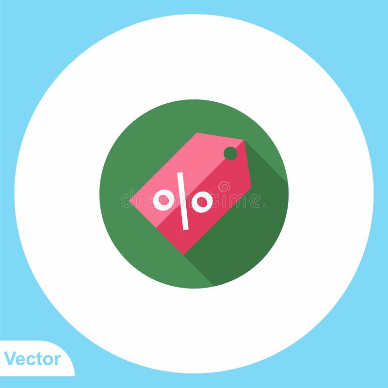 Discount Vector Icon Sign Symbol Stock Illustration - Illustration of ...