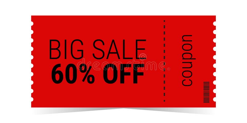 Discount Voucher and Sale Coupon Template Layout. Stock Vector ...