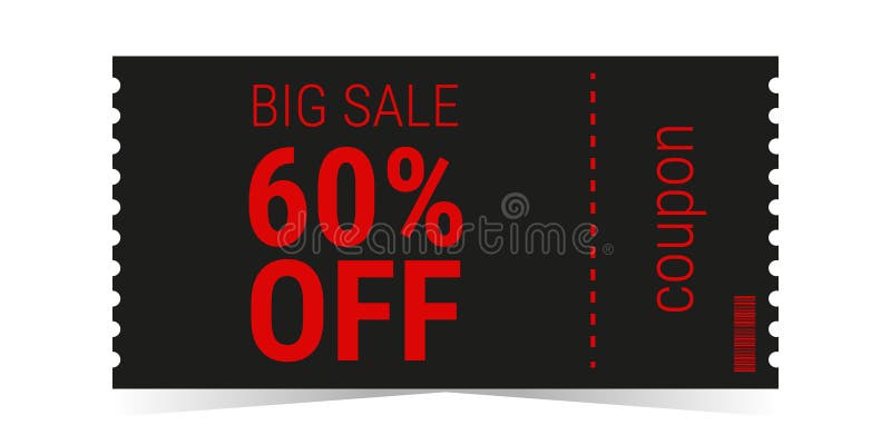 Discount Voucher and Sale Coupon Template Layout. Stock Vector ...