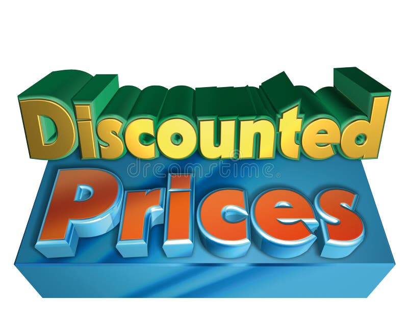 Discounted prices stock illustration. Illustration of discounted - 51180492