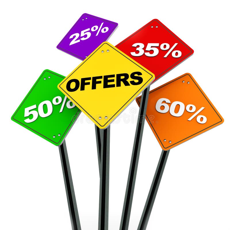 Different discounts stock illustration. Illustration of fair - 28072007