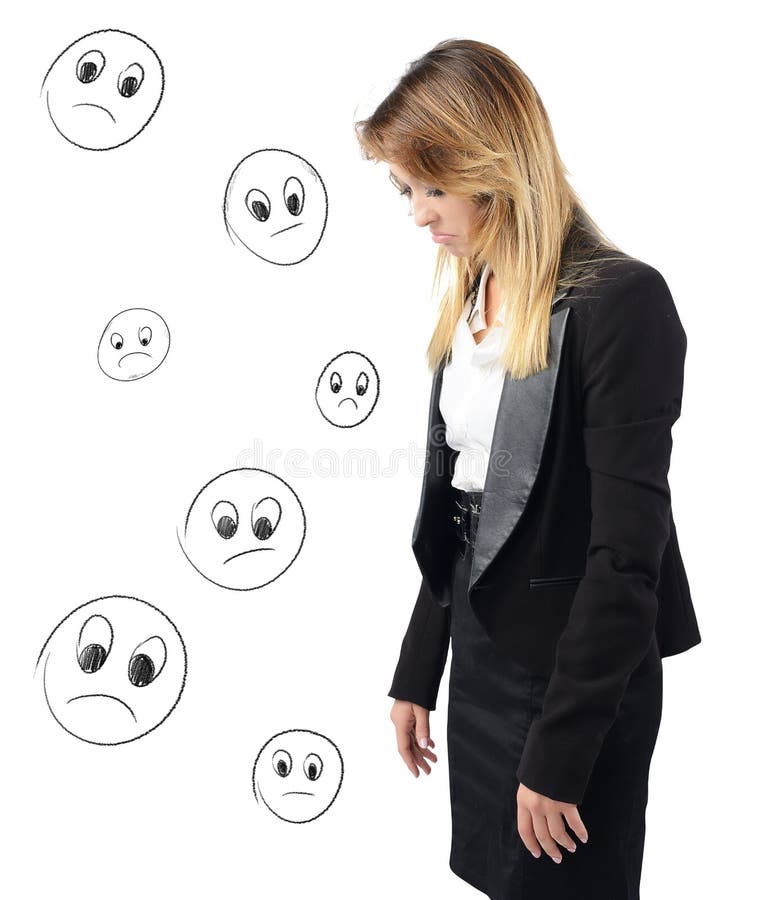 Discouraged businesswoman stock photo. Image of irritate - 54289328