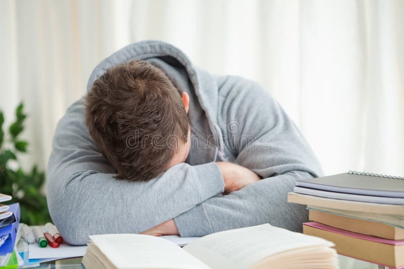 Discouraged student stock photo. Image of living, homework - 25334776