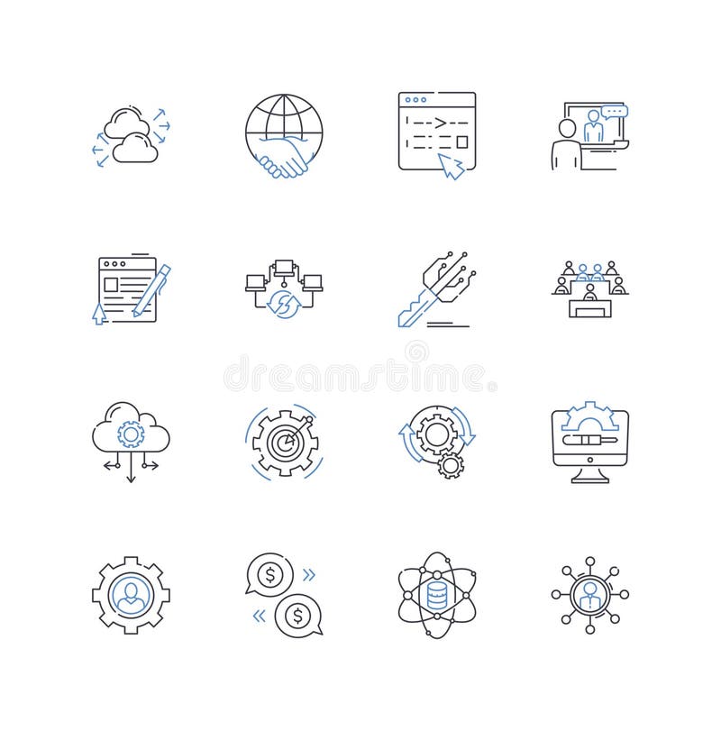 Discourse Line Icons Collection. Dialogue, Discernment, Debate ...