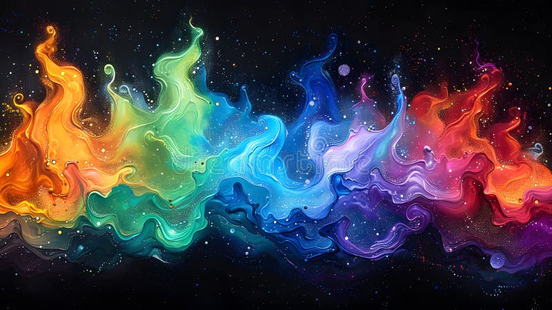 Discover Abstract Fluid Art with Colorful Wave Patterns for Modern ...