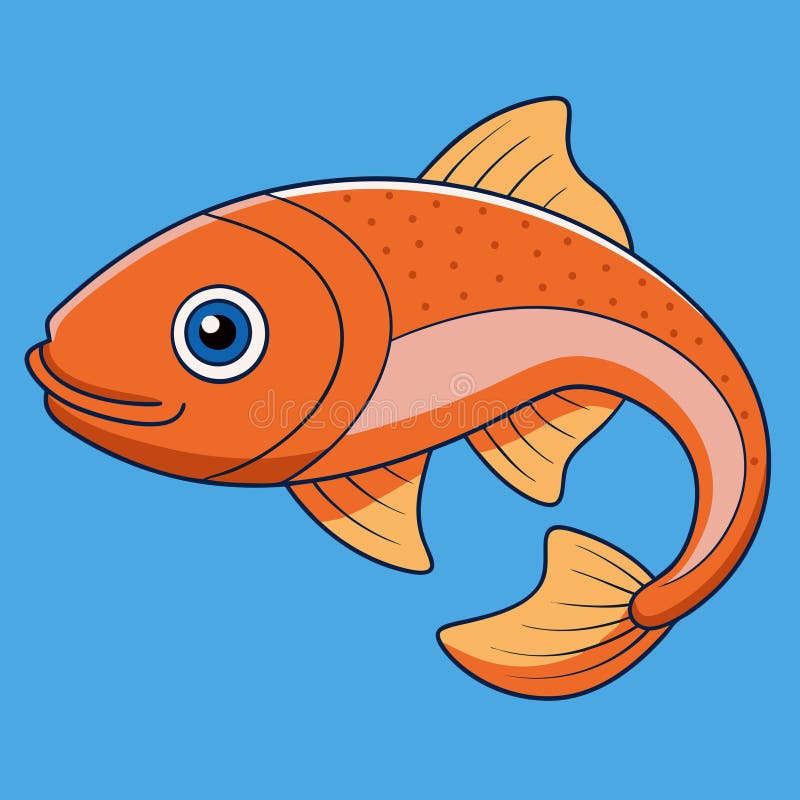 Adorable Cat and Salmon Fish Vector Illustration Stock Illustration ... Adorable Cat and Salmon Fish Vector Illustration Stock Illustration ...
