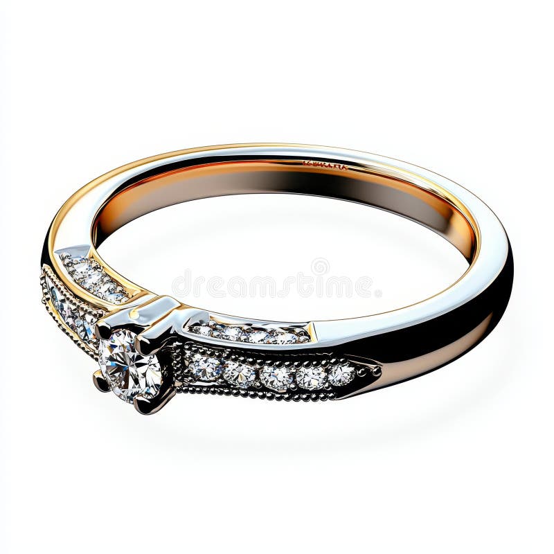 Elegant Diamond Engagement Ring Featuring Exquisite Craftsmanship and ...