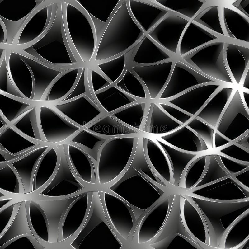 Metallic Futuristic Aluminum Net Pattern, Crafted by Generative AI ...